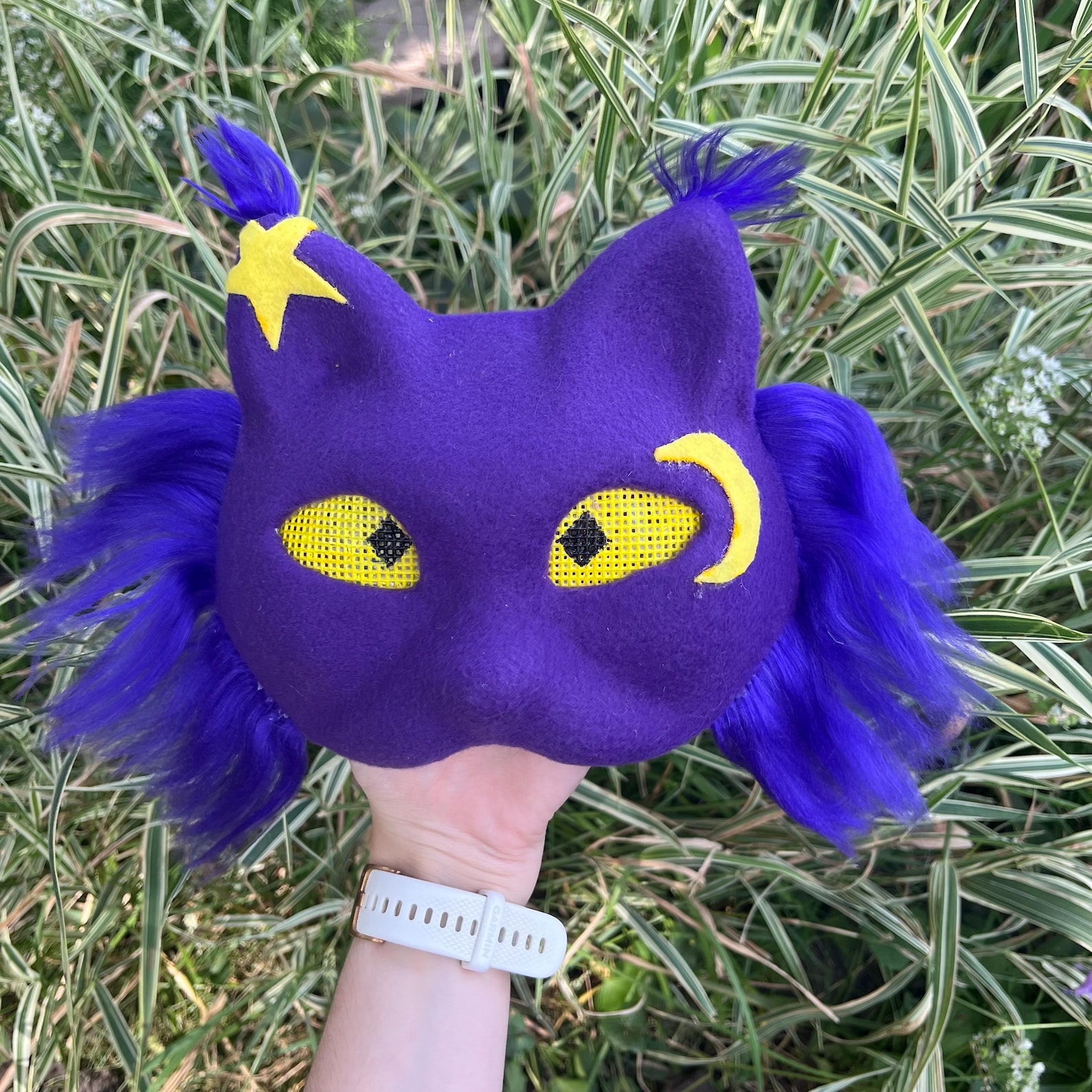 Purple Night Sky Cat Mask - Etsy