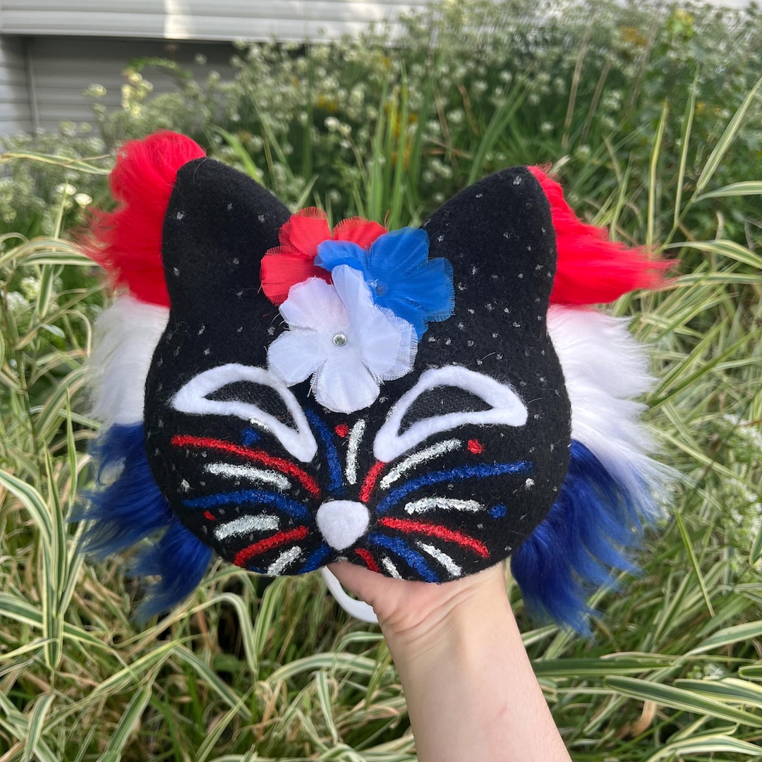 Fourth of July Cat Mask (read Description) - Etsy