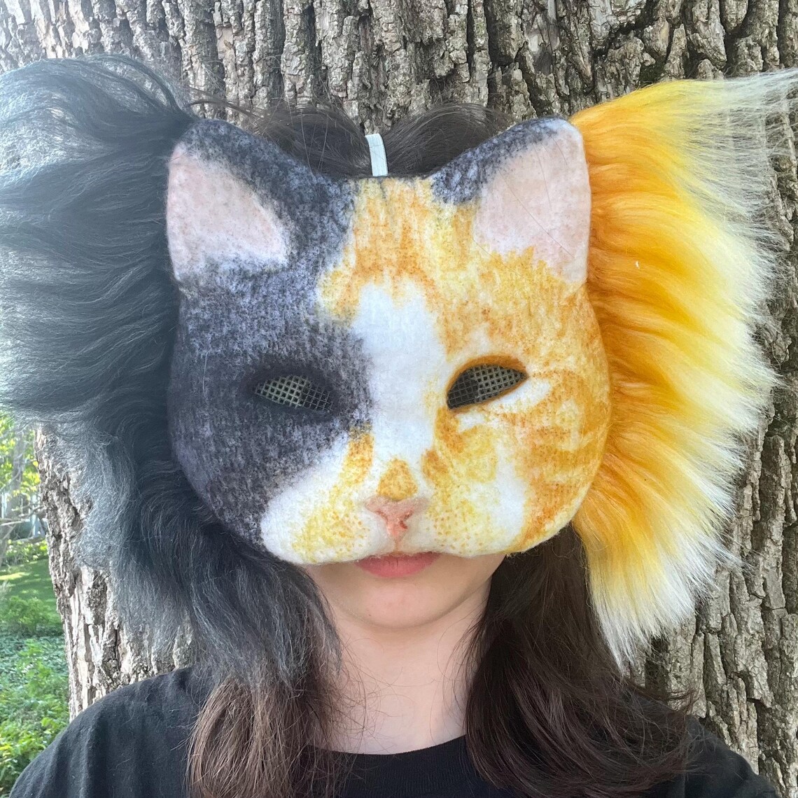 Calico Cat Mask - Etsy