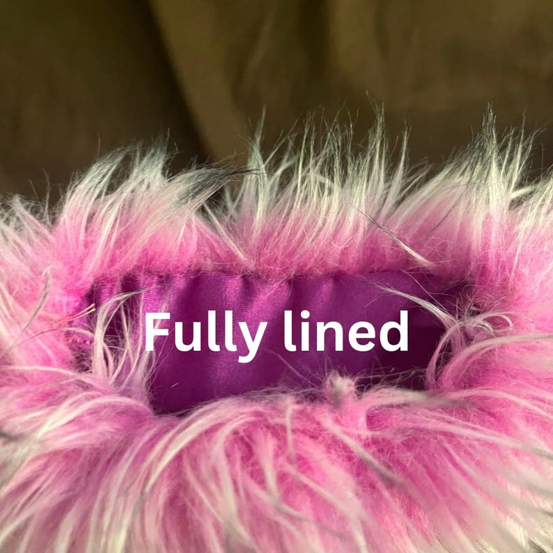 Pink and Black Fursuit Paws and Tail Set (read Description) Kemonomimi ...