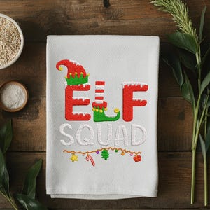 Elf Squad Christmas Embroidery Design Elf Squad Embroidery Design ...