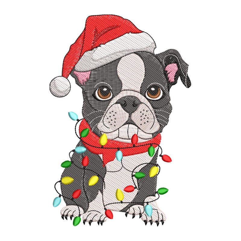 Dog Wreath Boston Terrier - Etsy