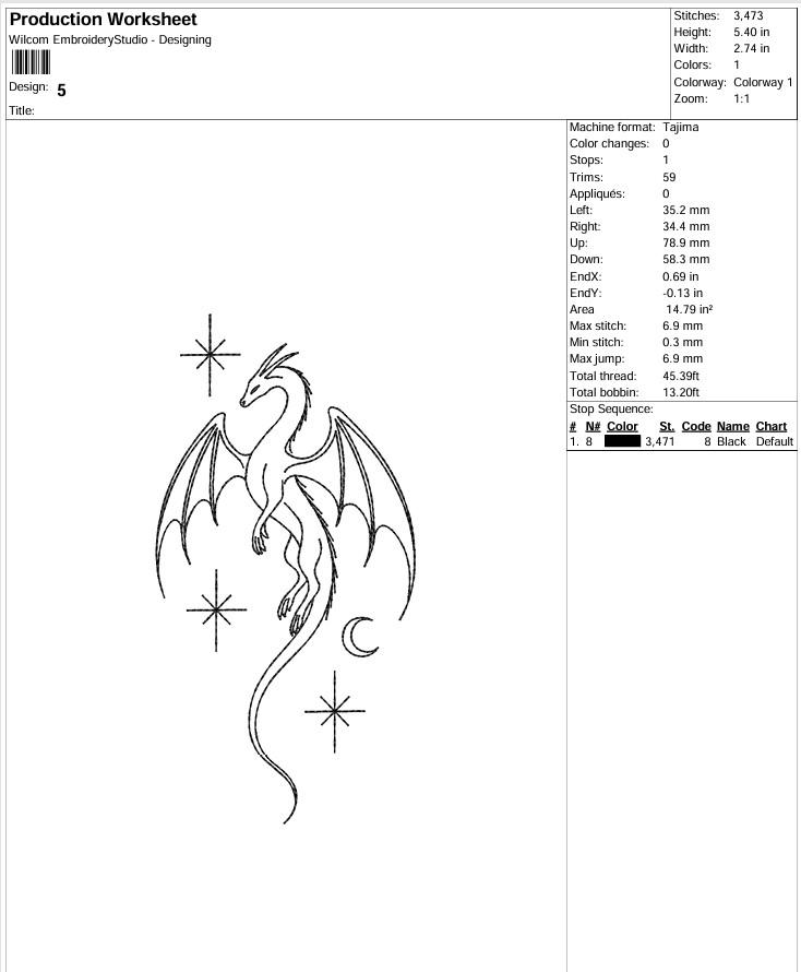 Dragon Embroidery Design, Line Dragon Machine Embroidery, Dragon Lover ...