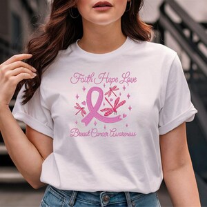 Faith Hope Love Breast Cancer Awareness Embroidery Design Machine ...