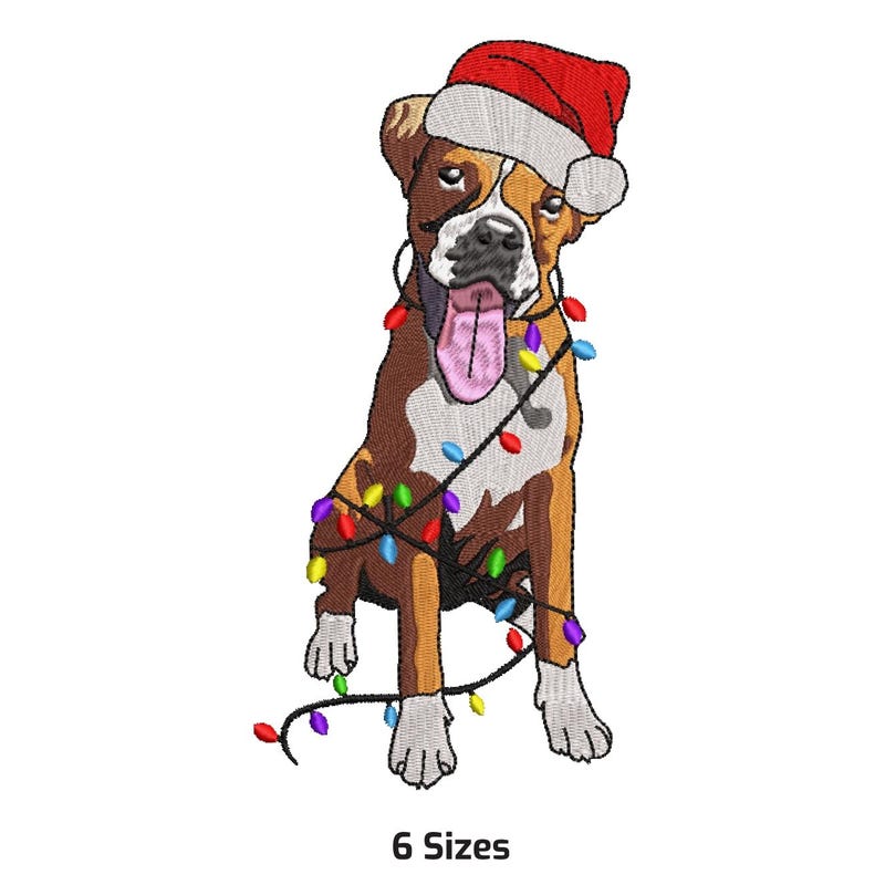 Boxer Dog Embroidery - Etsy