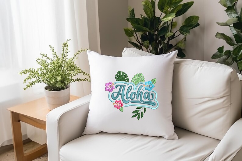 Aloha Embroidery Design, Aloha Machine Embroidery, Aloha Lover Gift ...