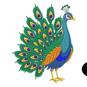 Peacock Embroidery - Etsy