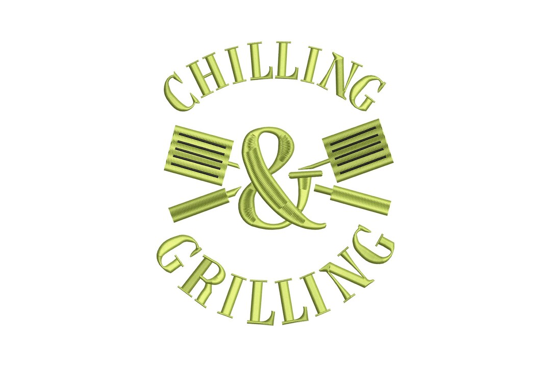 Grillin and Chillin Embroidery Design, Grillin' & Chillin' Machine ...