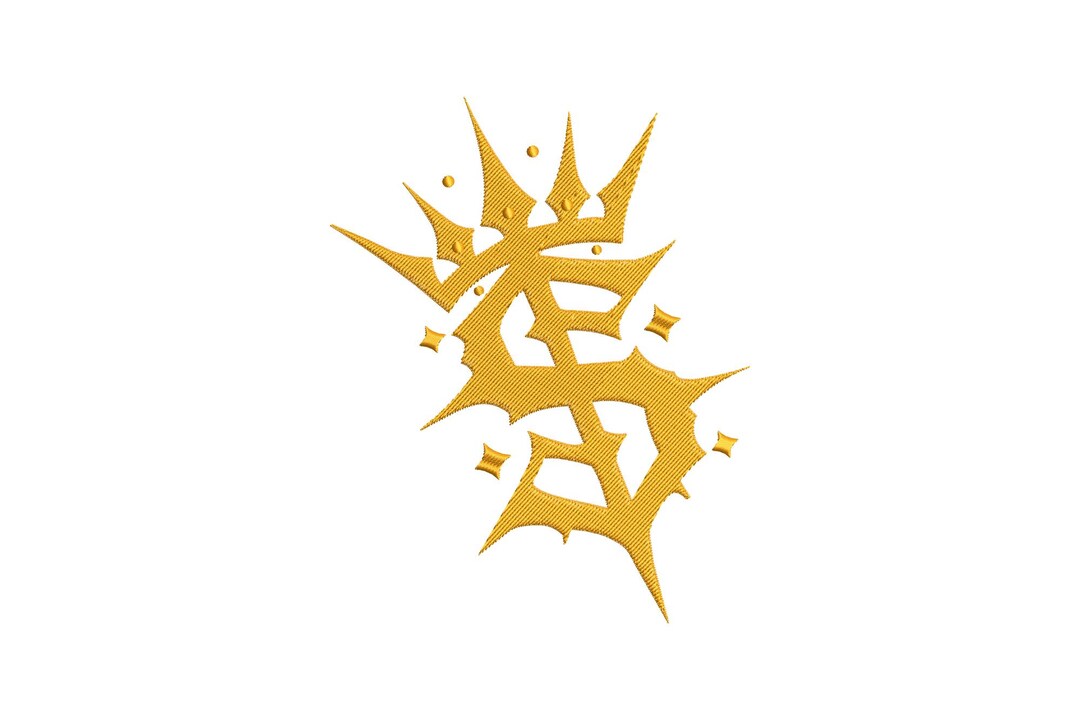 Edgy Dollar Symbol Embroidery Design, Sharp Style Money Sign Machine ...