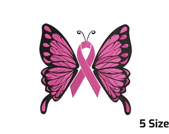 Faith Hope Cure Breast Cancer Awareness Embroidery Design Breast Cancer ...