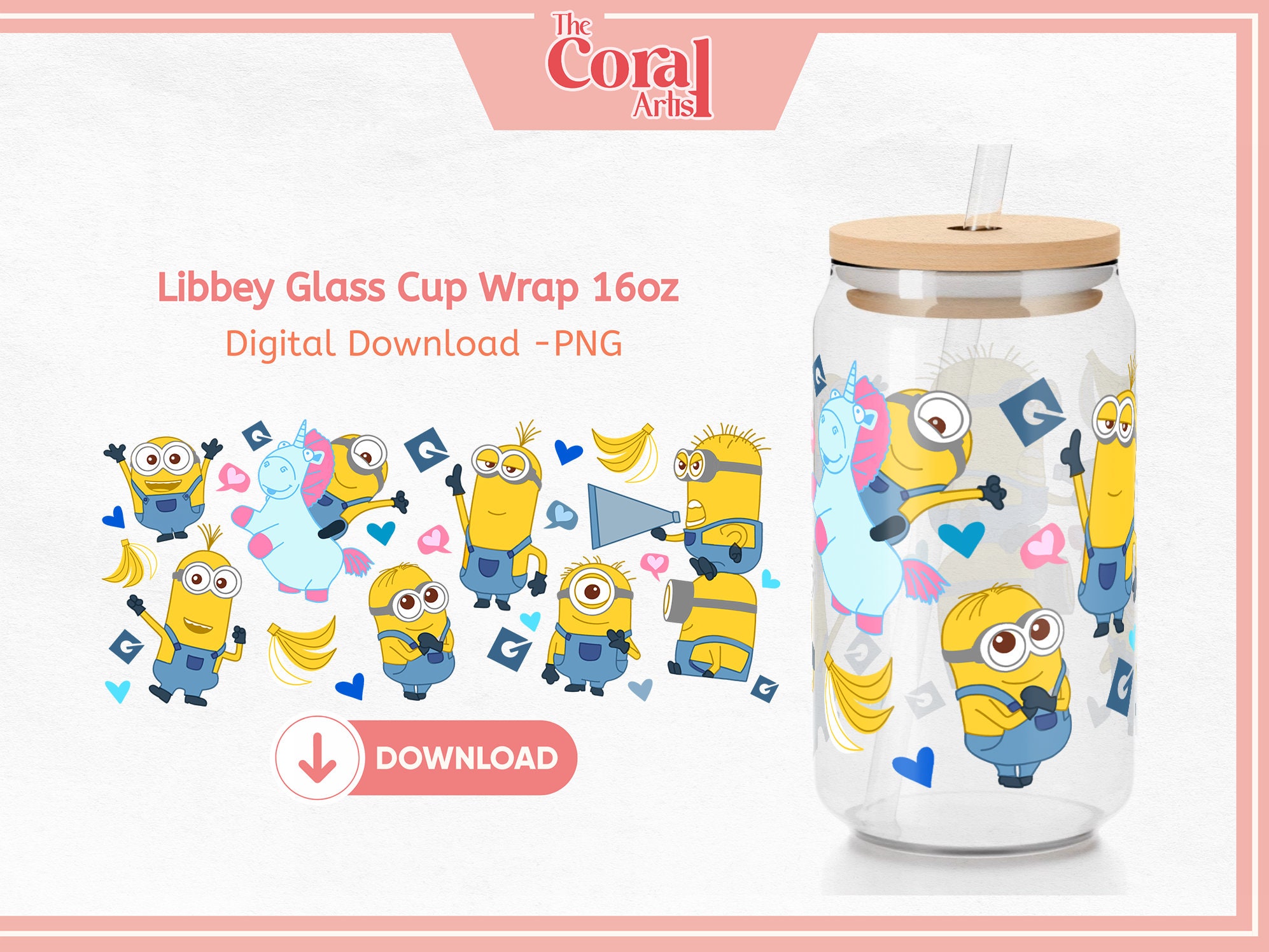 Villain Sidekicks Me Sublimation PNG Transfer File UVDTF Cup Wrap ...