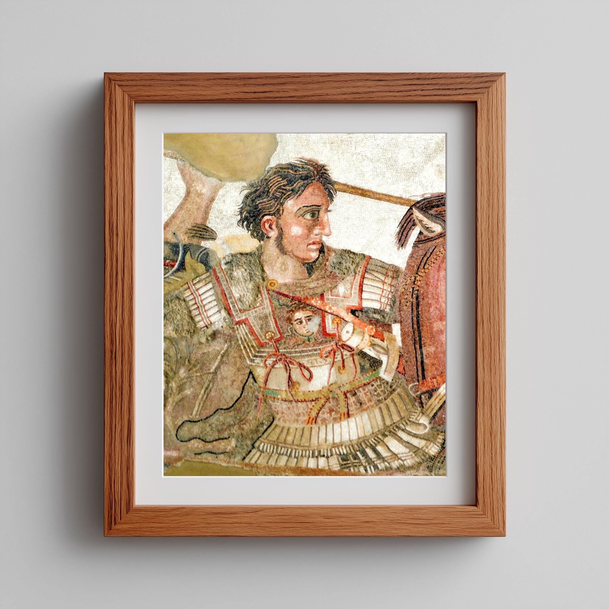 Alexander the Great Mosiac Portrait Painting ISSUS WAR History Art Real ...