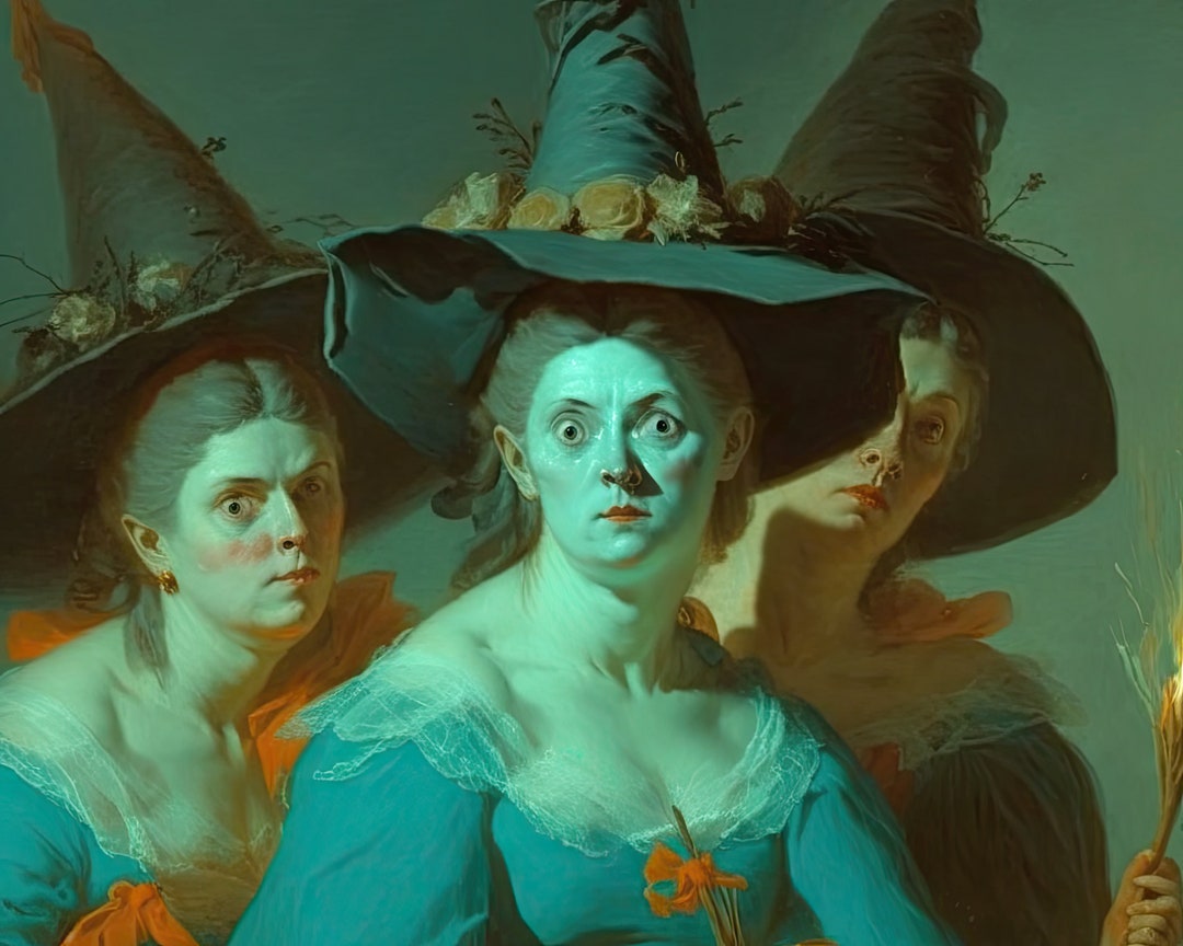 Francisco Goya Three Witches Sabbath Occult Magic Spell Gothic Home ...