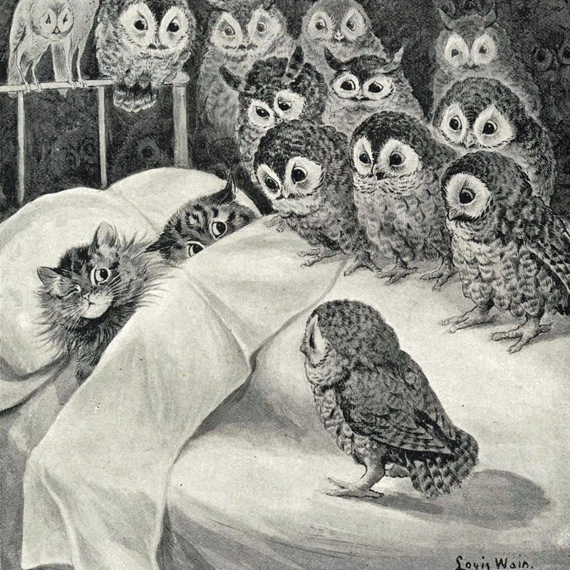Louis Wain Cat in Gothic - Etsy