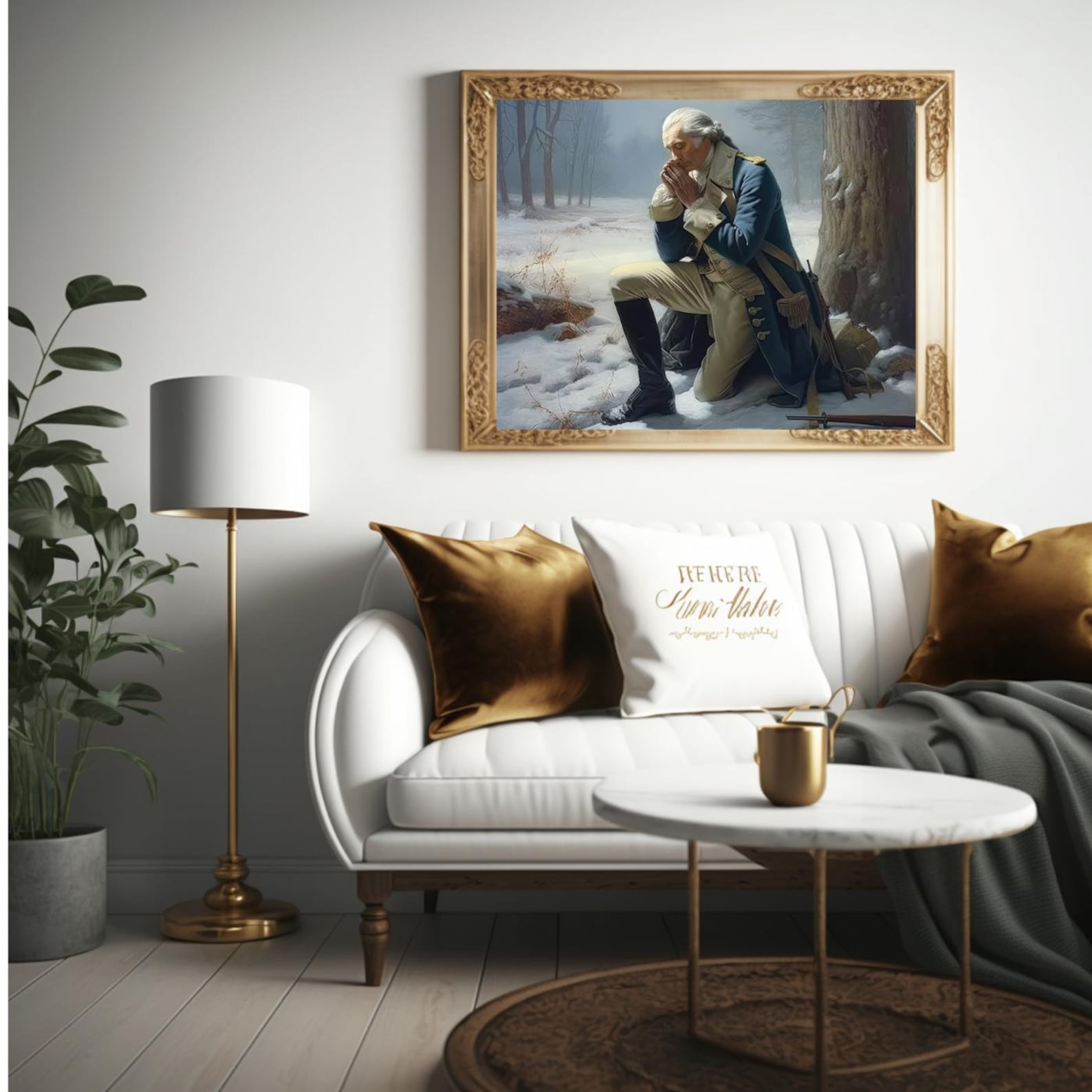 George Washington Praying at Valley Forge American Revolutionary War ...