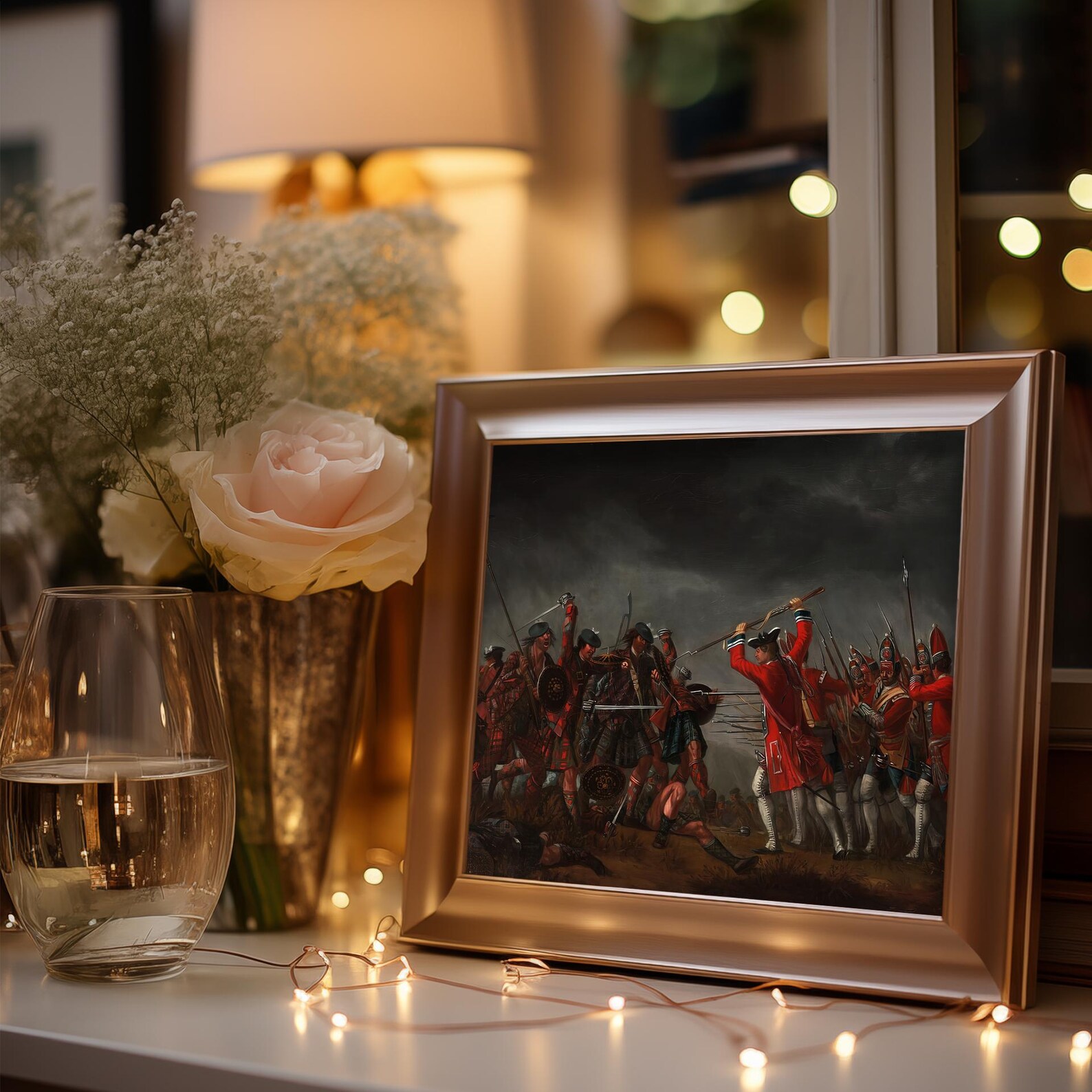 Battle of Culloden Painting British Scottish Jacobite War Art Real ...