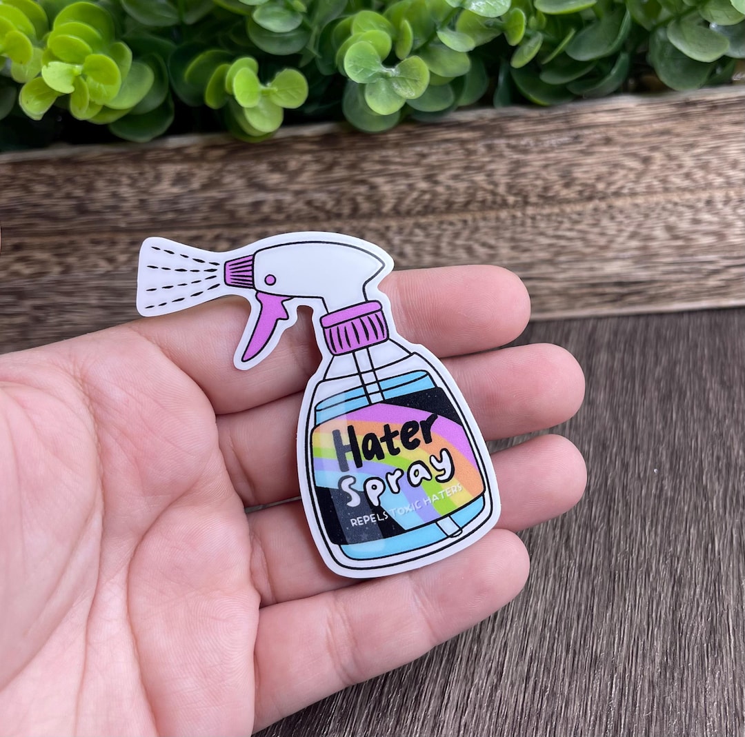 Hater Spray Vinyl Sticker - Etsy