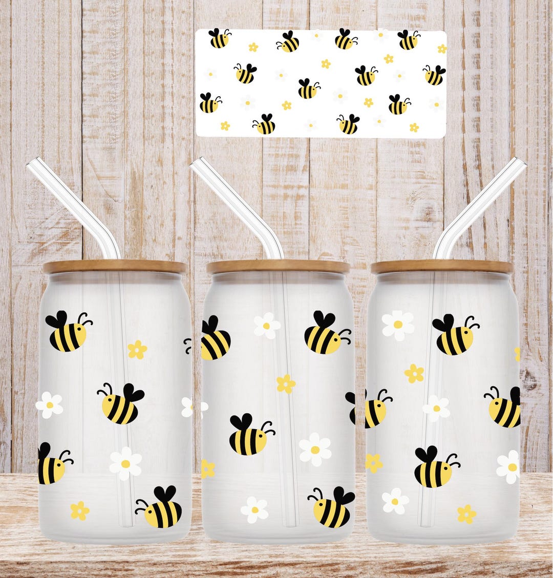 Bees 16oz UV DTF Cup Wrap - Etsy