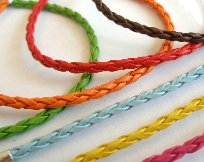 25 Braided Cord Bracelets Use With Pandora or Troll Beads Any Length ...