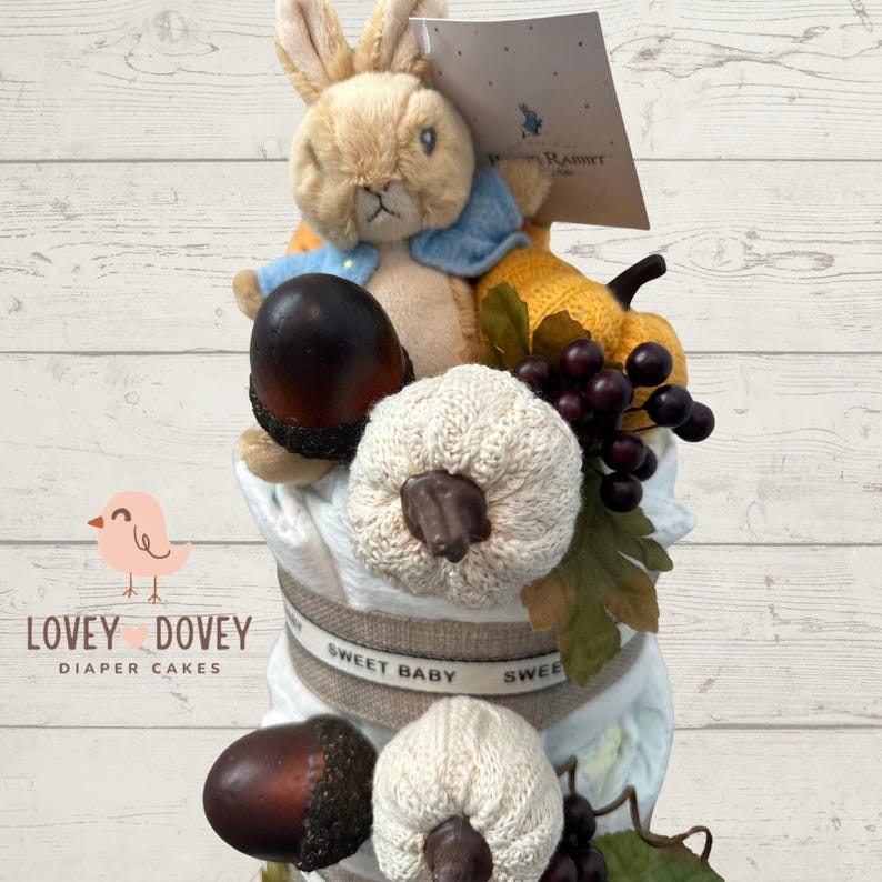 Peter Rabbit Pumpkin Diaper Cake - Etsy