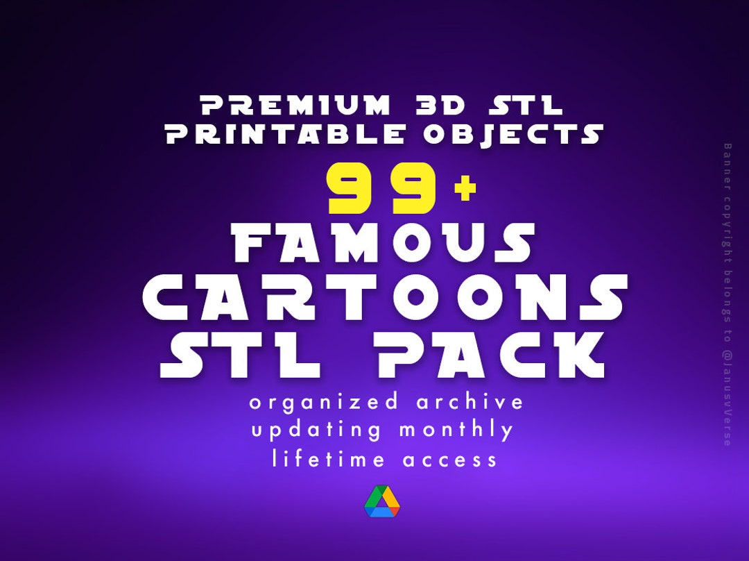 3d STL Cartoons Bundle, Printer 3d STL File, Cartoon Anime 3d ...