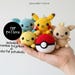 Crochet Pattern Wizard Pikachu Amigurumi Doll, Crochet Doll Pattern ...