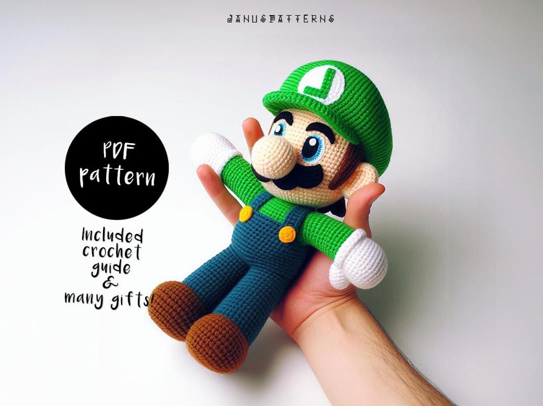 Crochet Pattern Plumber Amigurumi Doll, Crochet Doll Pattern, Crochet ...