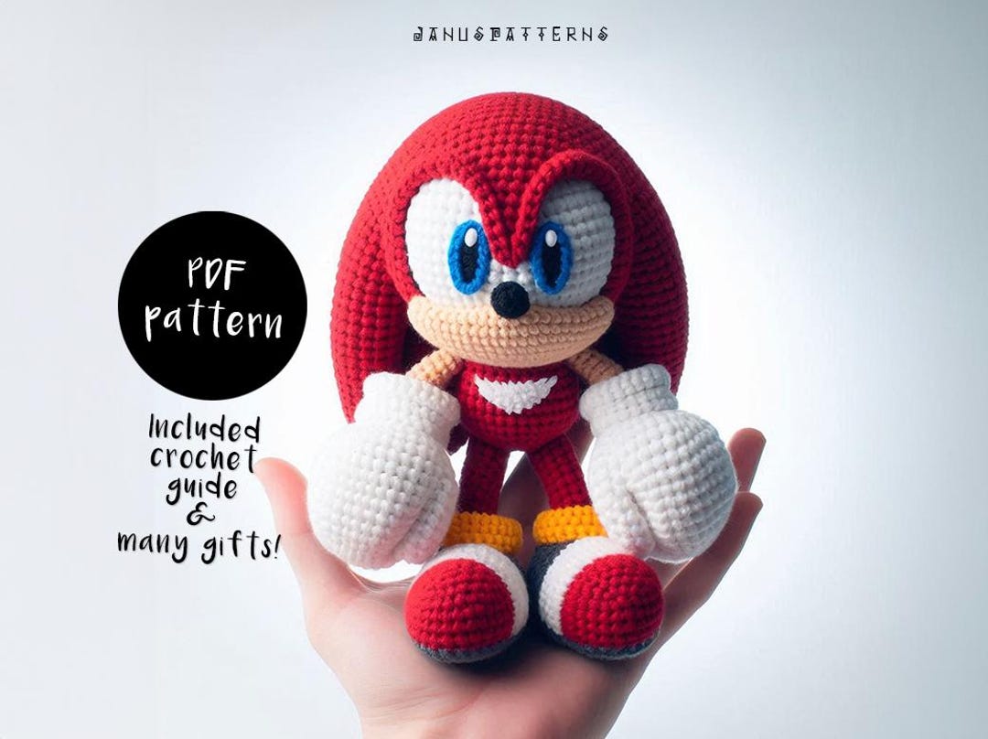 Crochet Pattern Knuckles Amigurumi Doll, Crochet Doll Pattern, Crochet ...