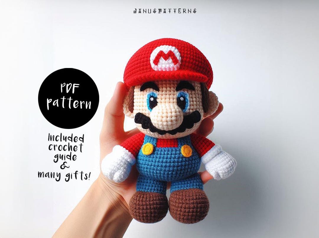 Crochet Pattern Plumber Amigurumi Doll, Crochet Doll Pattern, Crochet ...