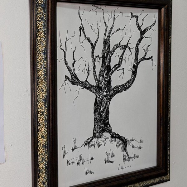 Leafless Tree Art - Etsy