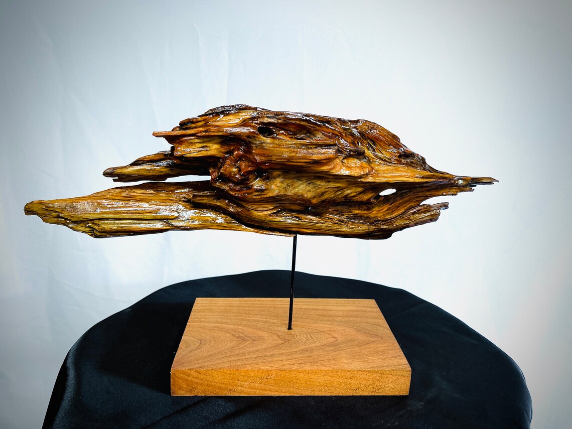Fancy Fish Abstract Wood Sculpture - Etsy