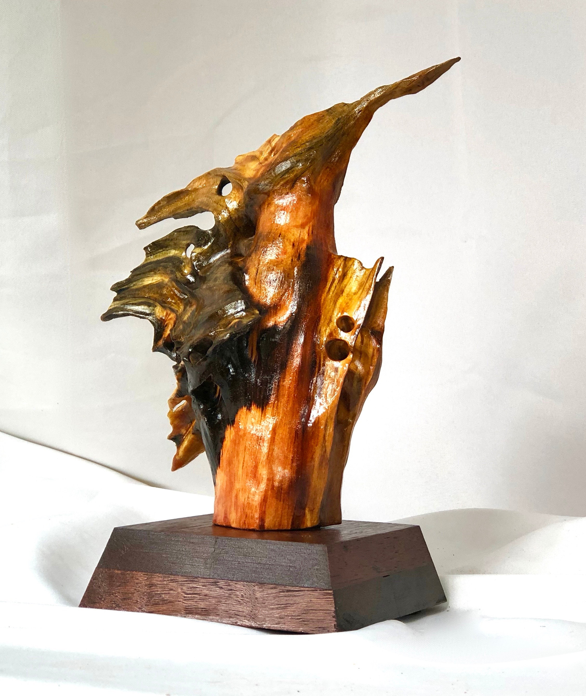 Kiwi - cedar wood sculpture