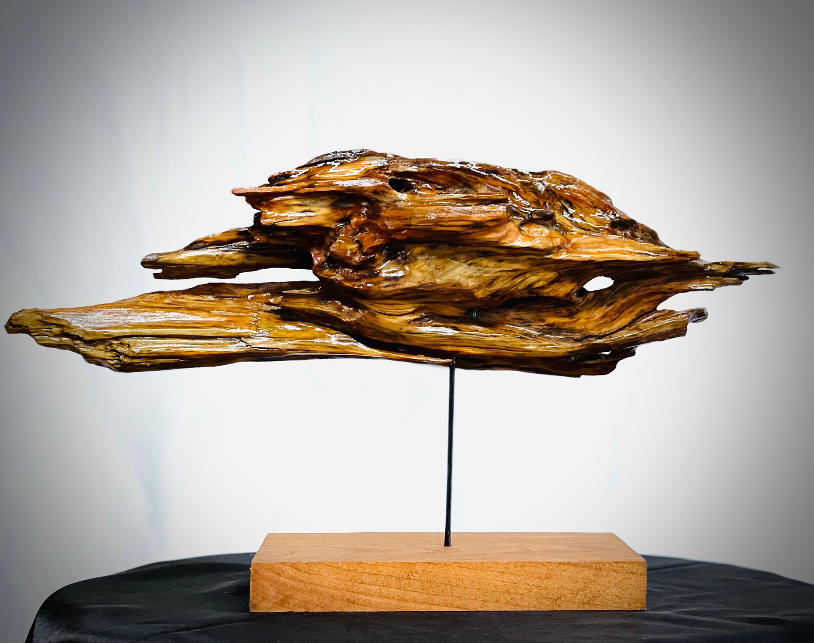 Fancy Fish - Abstract Wood Sculpture - Etsy