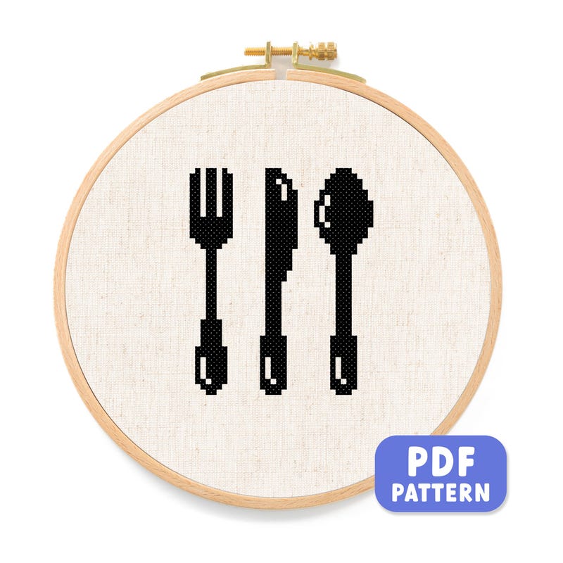 Silverware Cross - Etsy