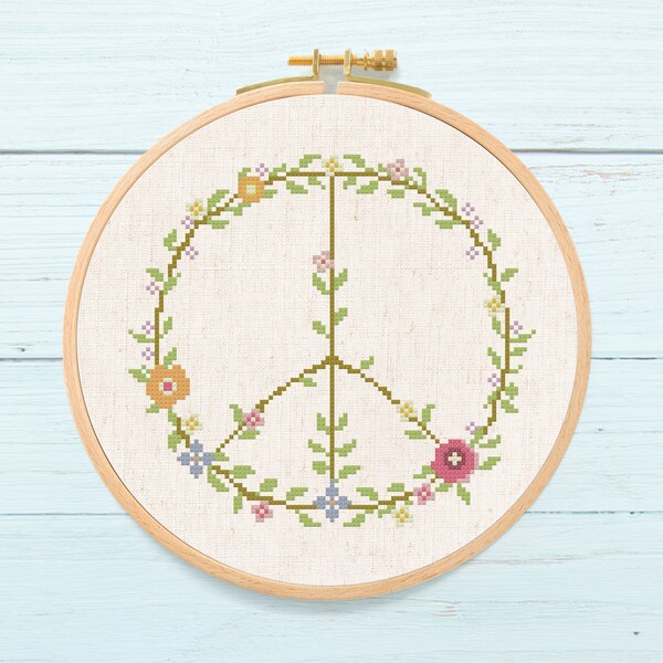 Peace Sign Cross - Etsy