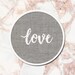 Love Cursive Cross Stitch Pattern Love Modern Simple Cute - Etsy