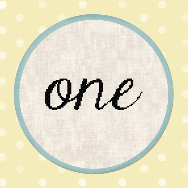 Cursive Cross Stitch - Etsy