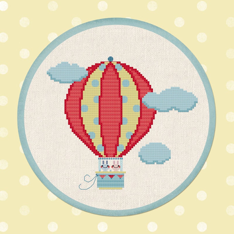 Balloon Cross Stitch - Etsy