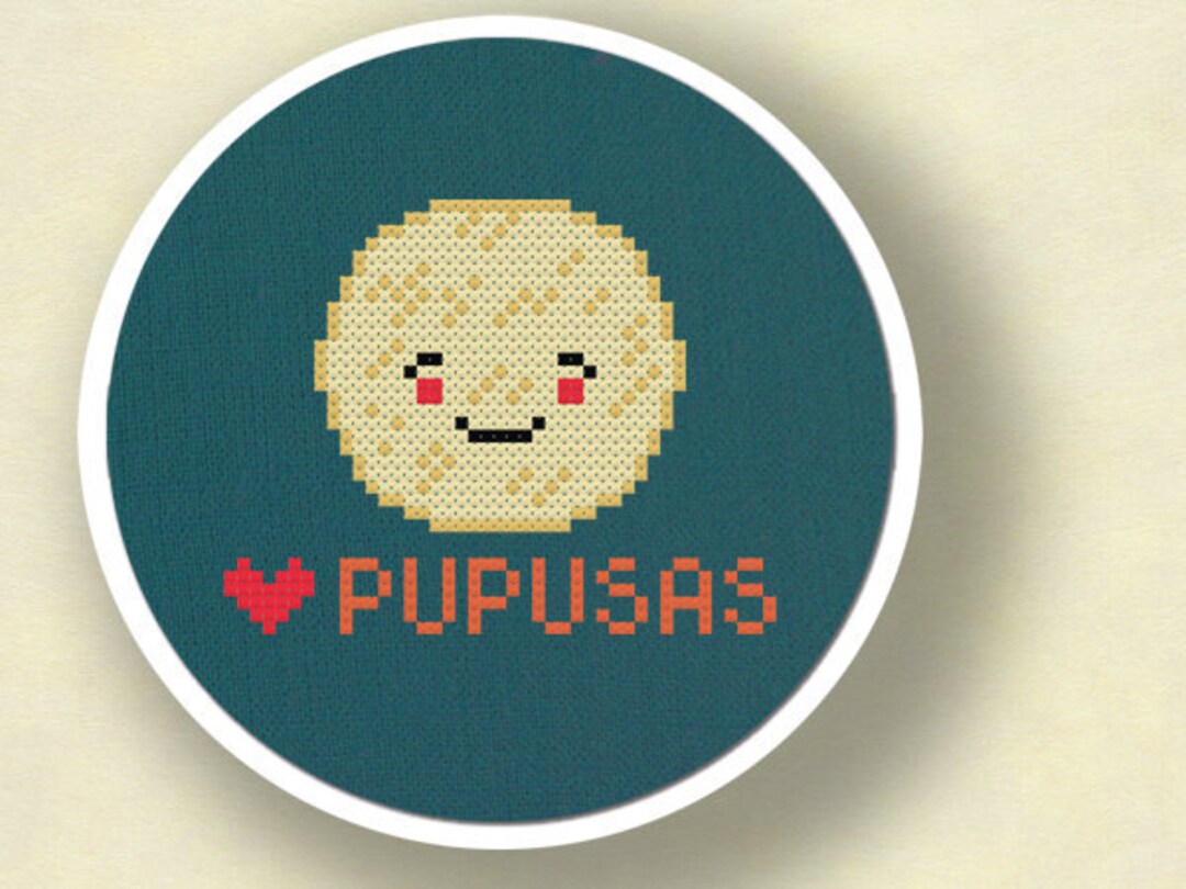 I Heart Pupusas. Salvadoran Food Modern Simple Cute Counted - Etsy