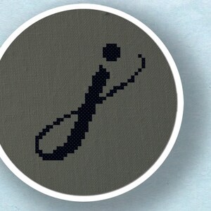 Lowercase 'j' Cross Stitch PDF Pattern - Etsy