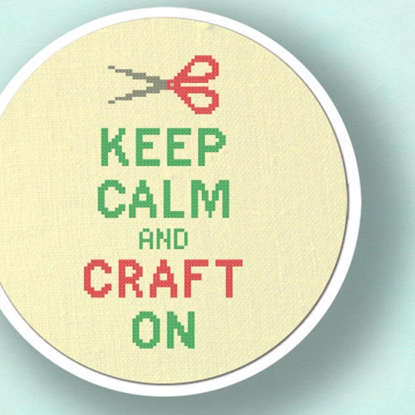 Keep Calm Embroidery - Etsy