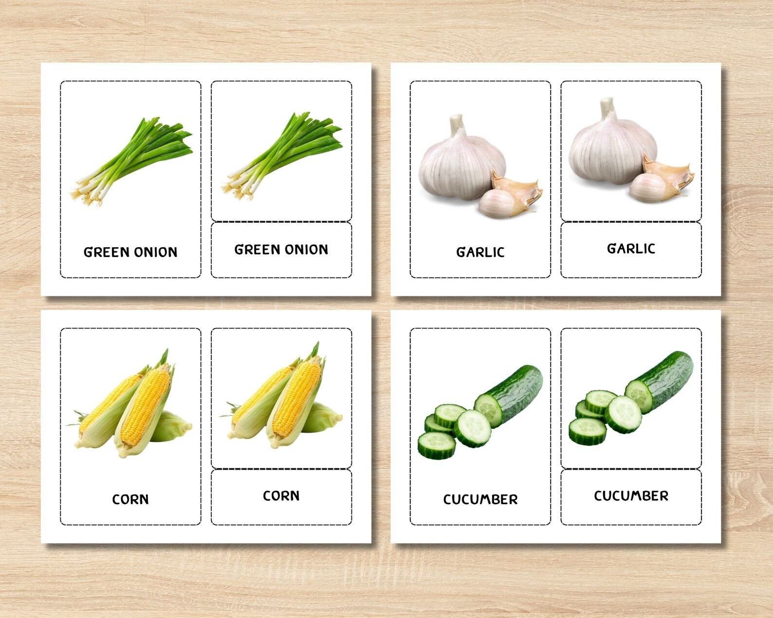 Flashcards for Kids, Vegetables (real Pictures), Vegetables Cards ...