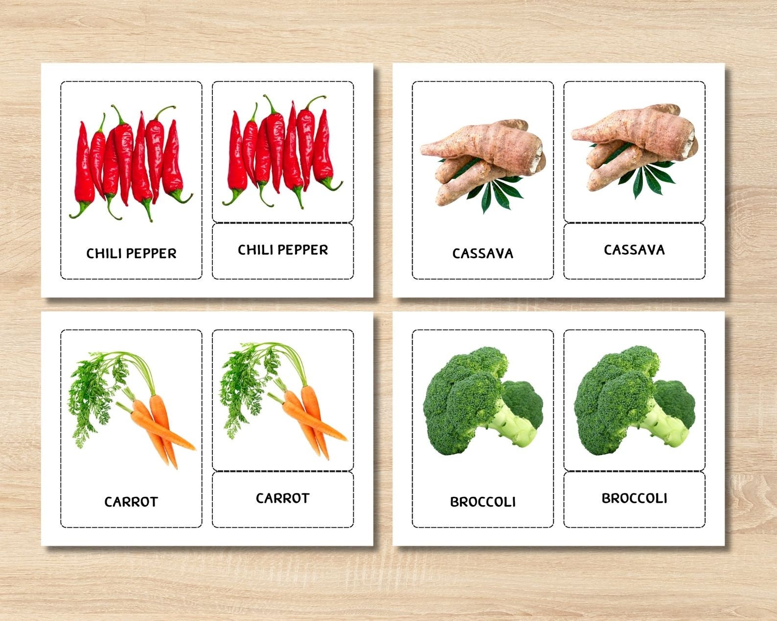 Flashcards for Kids, Vegetables (real Pictures), Vegetables Cards ...
