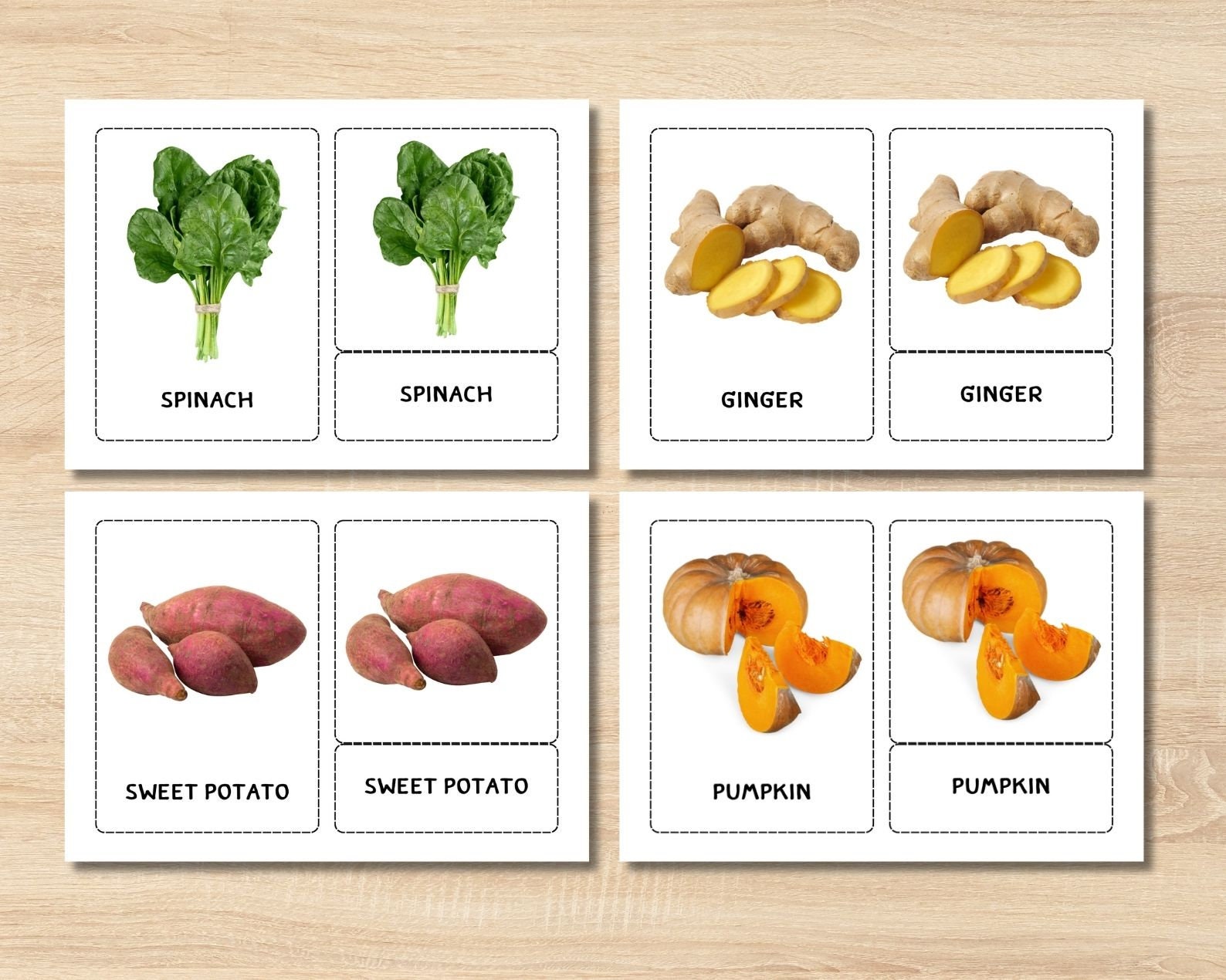 Flashcards for Kids, Vegetables (real Pictures), Vegetables Cards ...