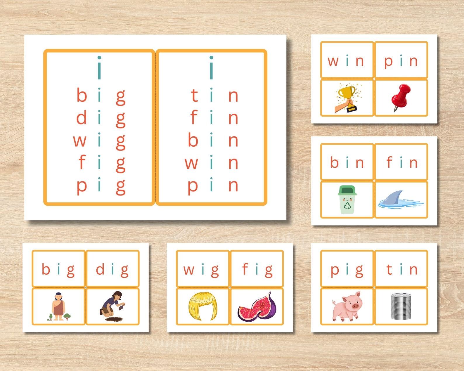Learn to Read CVC Words | CVC Words Matching Activity | Match Pictures ...