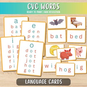 Learn to Read CVC Words | CVC Words Matching Activity | Match Pictures ...