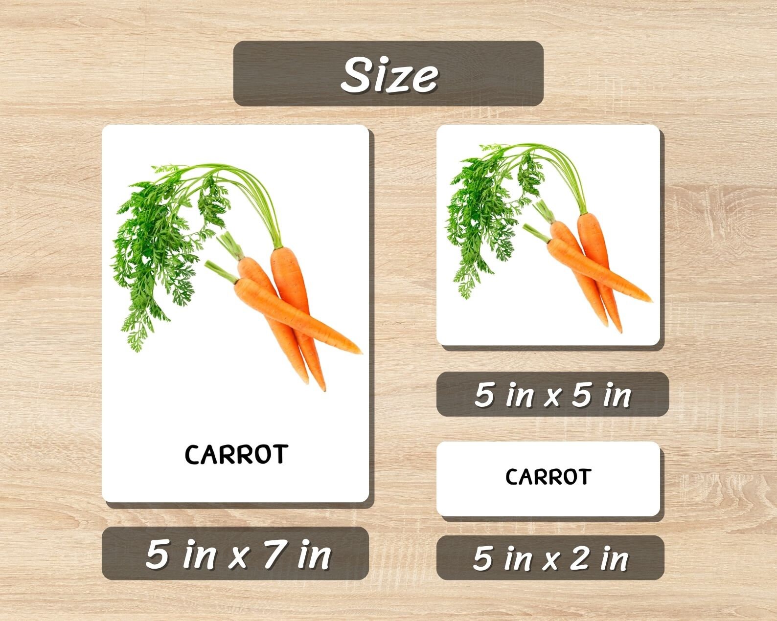 Flashcards for Kids, Vegetables (real Pictures), Vegetables Cards ...