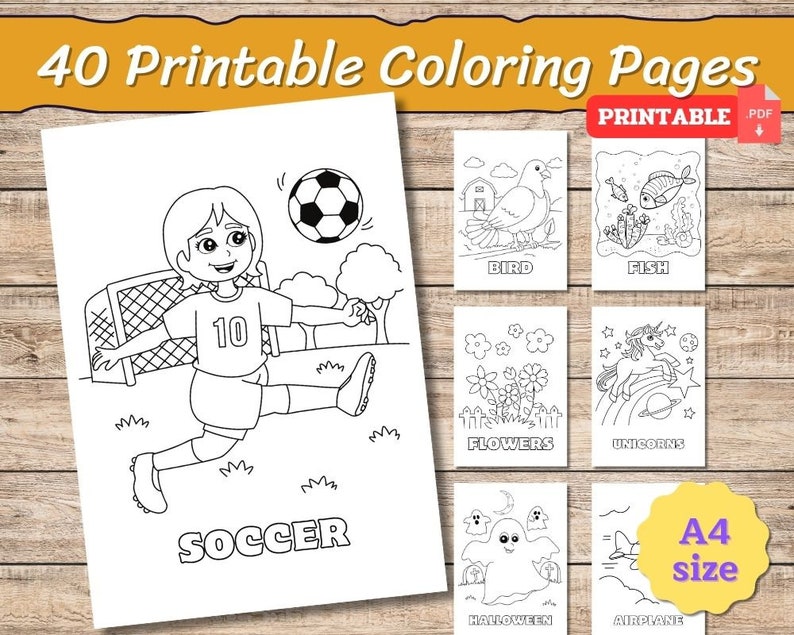 40 Printable Coloring Pages for Kids, Toddlers, Preschoolers, Coloring ...