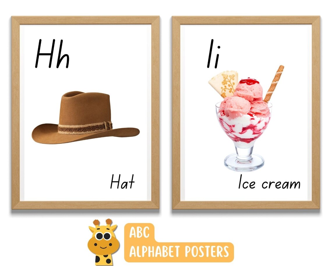 Alphabet Poster for Classroom Wall, Large Format for Classroom Use ...