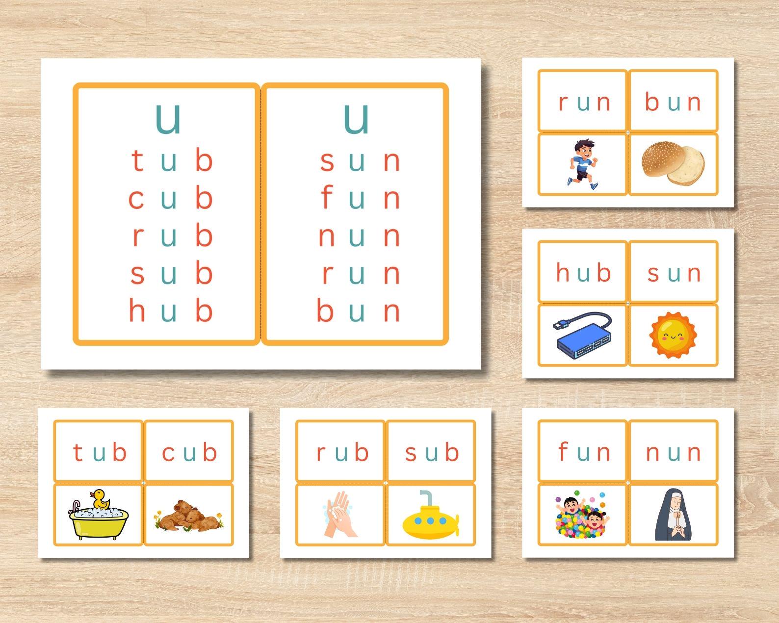 Learn to Read CVC Words | CVC Words Matching Activity | Match Pictures ...